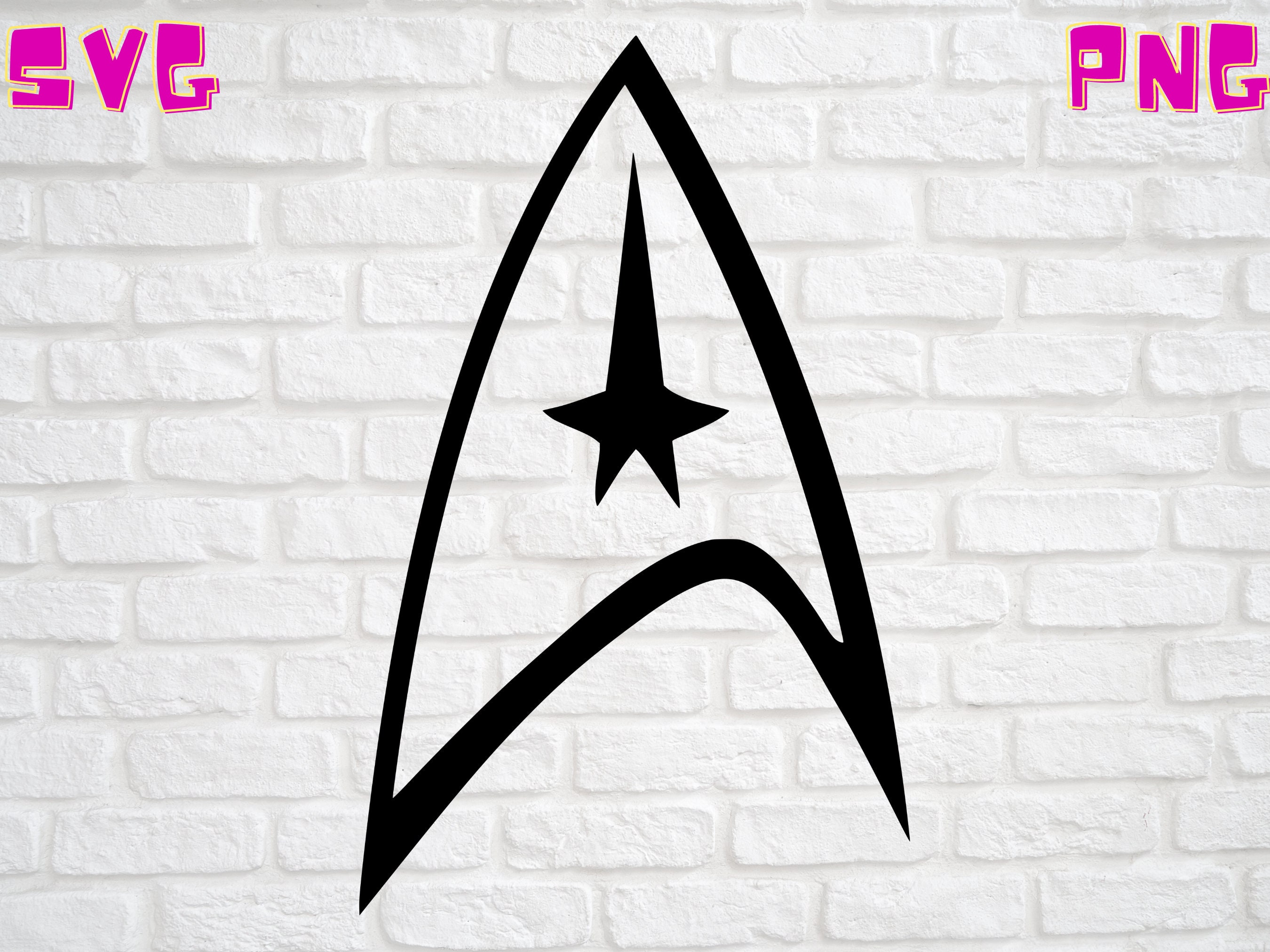 Star Trek Logo SVG Digital File Only SVG png Cricut Laser | Etsy