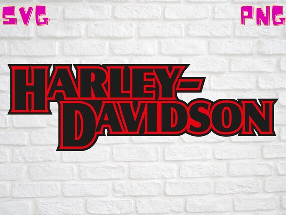Harley Davidson Logo Text Font SVG Digital File Only SVG png | Etsy