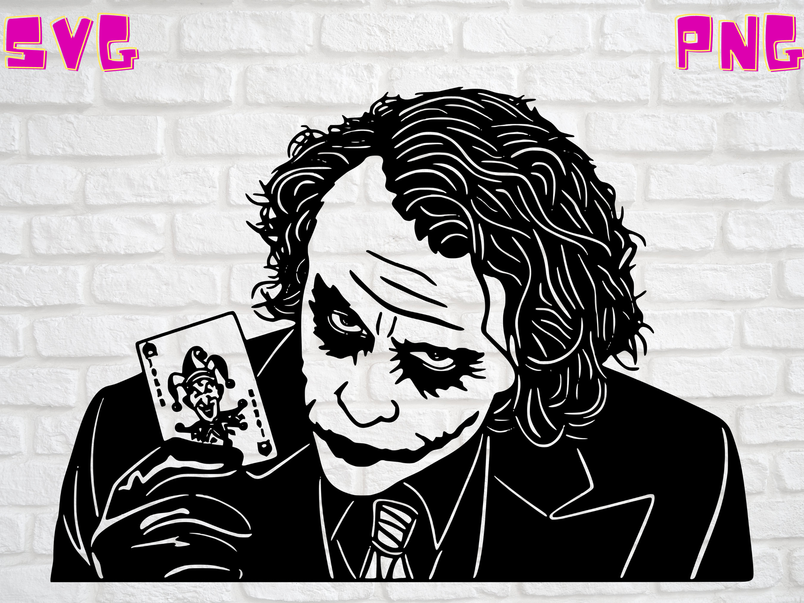 Batman The Dark Knight Joker SVG Digital File Only SVG png | Etsy