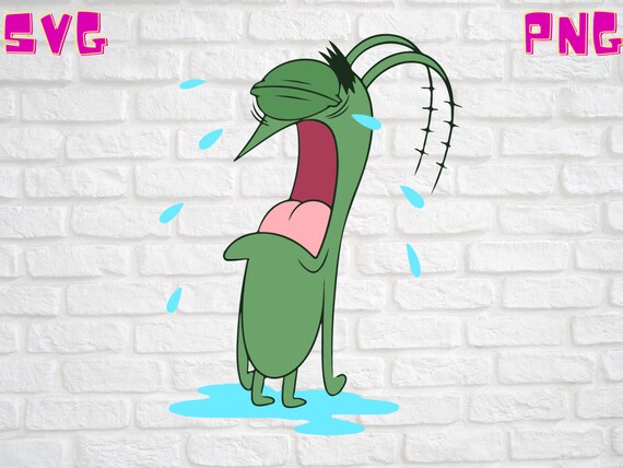 Plankton Crying Spongebob Squarepants Plankton Svg Digital Etsy