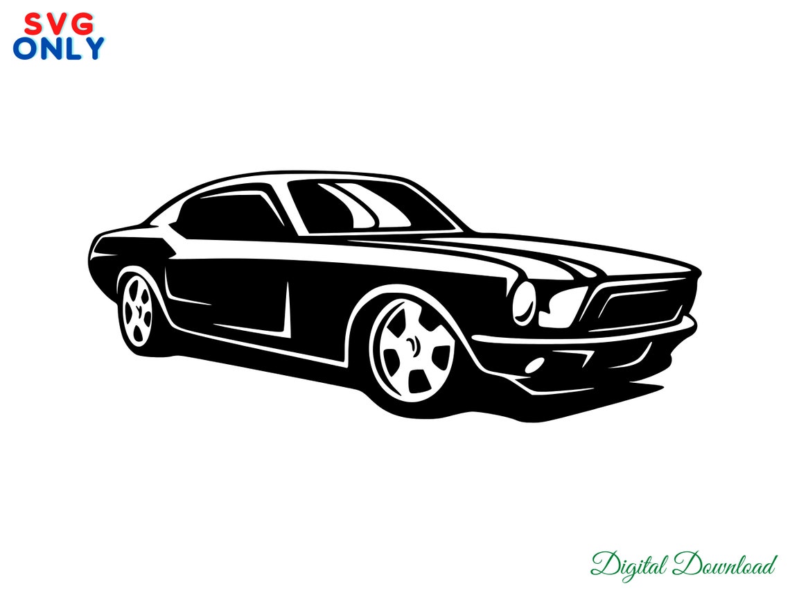 Ford Mustang SVG Digital Download | Etsy