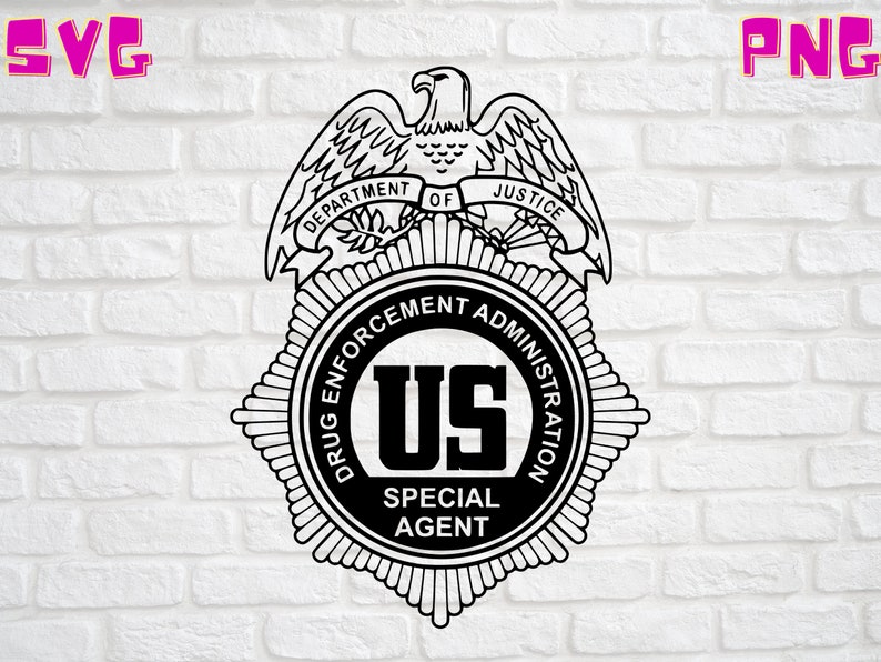 DEA Drug Enforcement Administration Special Agent Badge SVG | Etsy