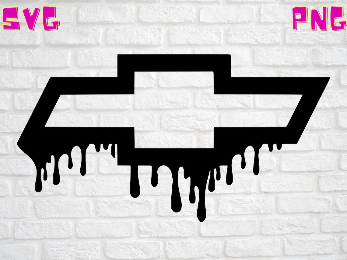 Chevy Bowtie Drip Logo SVG Digital File Only SVG png Cricut | Etsy