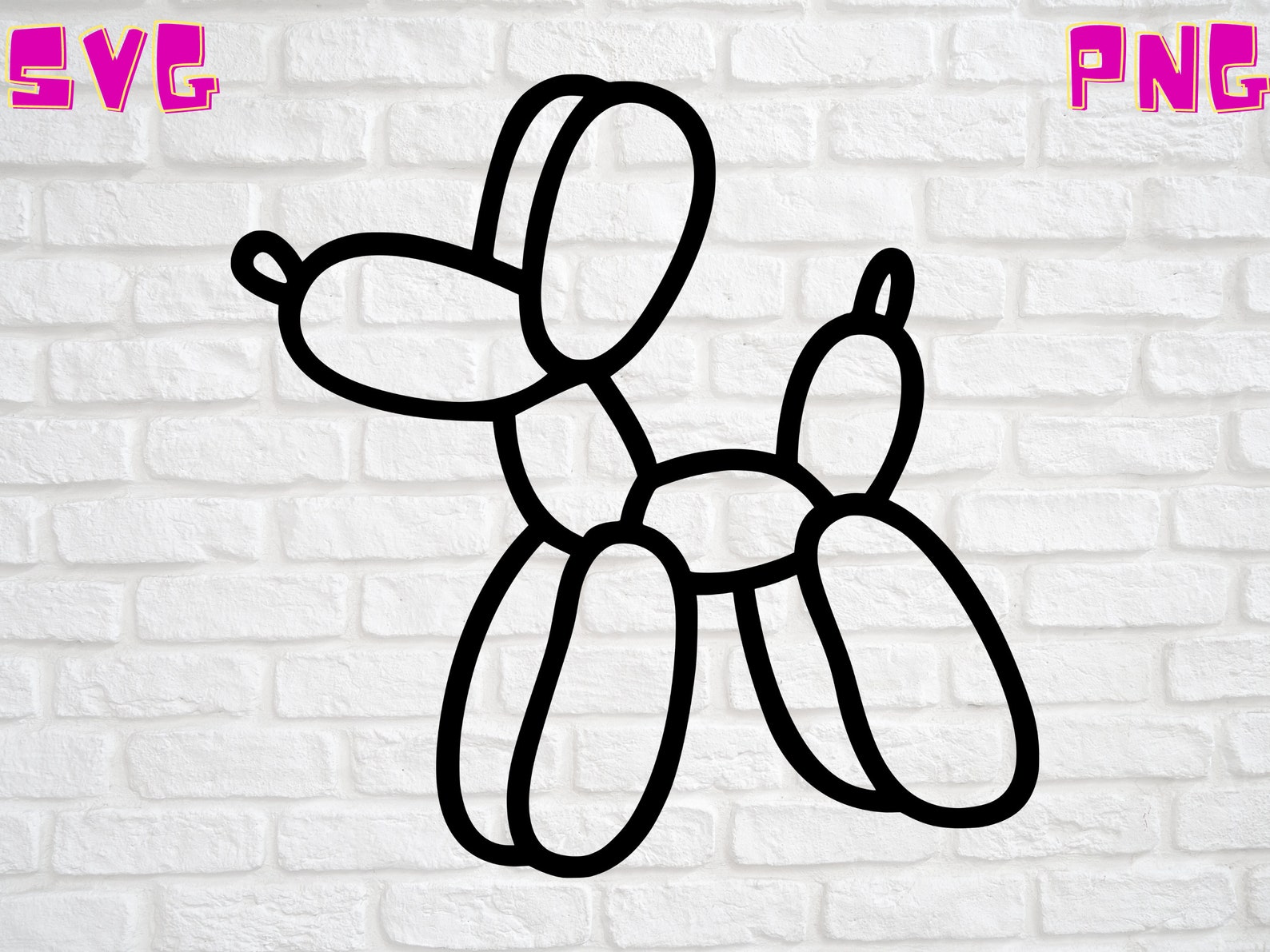 Balloon Dog Animal SVG Digital File Only SVG png Cricut | Etsy