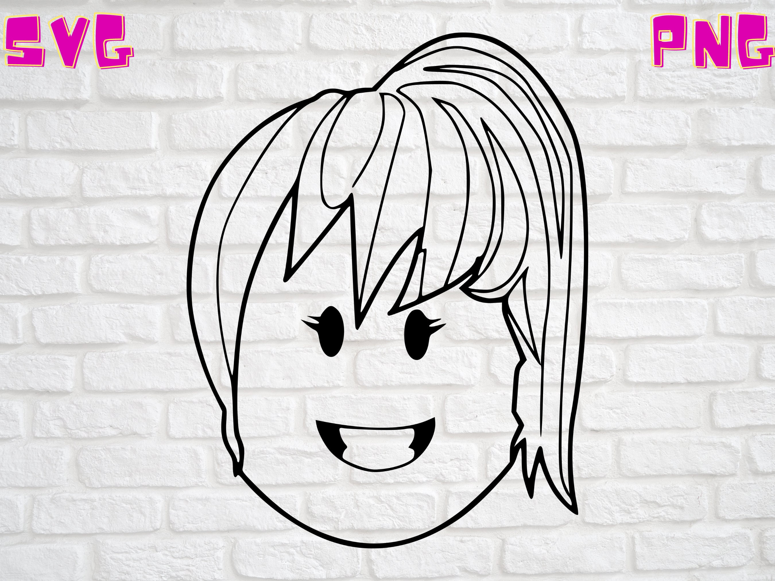 ROBLOX Girl SVG Digital File Only SVG png Cricut Laser para | Etsy