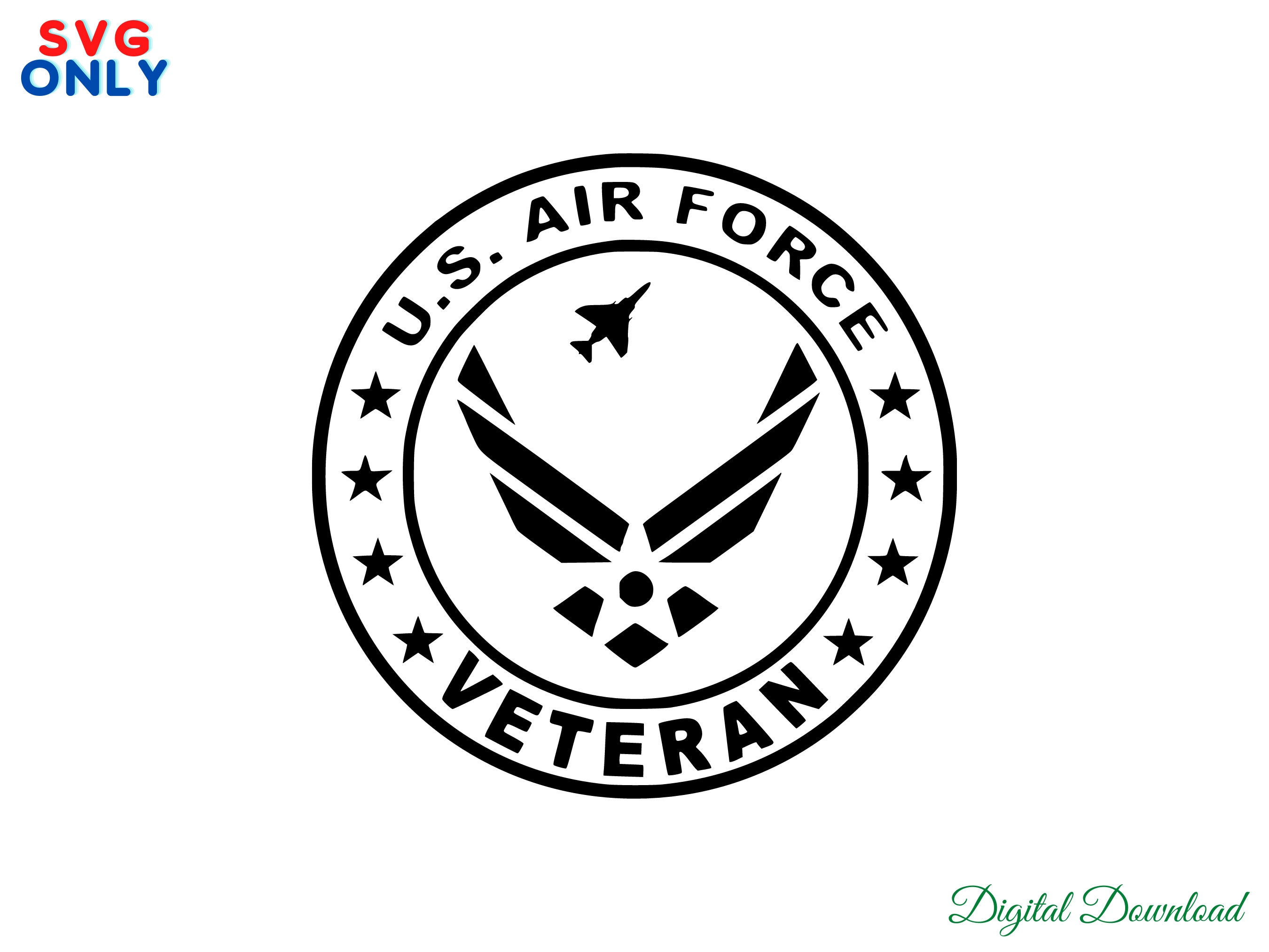 Air Force Veteran SVG Digital Download | Etsy