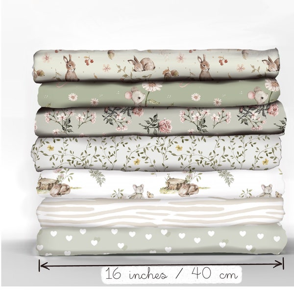 Sage Green Collection Fabric - Etsy