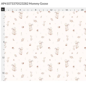 CUTE GOOSE Fabric Cream Fabric Goose Muslin Fabric Goose Double Gauze ...