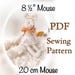 Mouse Sewing Pattern Mouse Dollmaking Tutorial With Photos Mouse ...