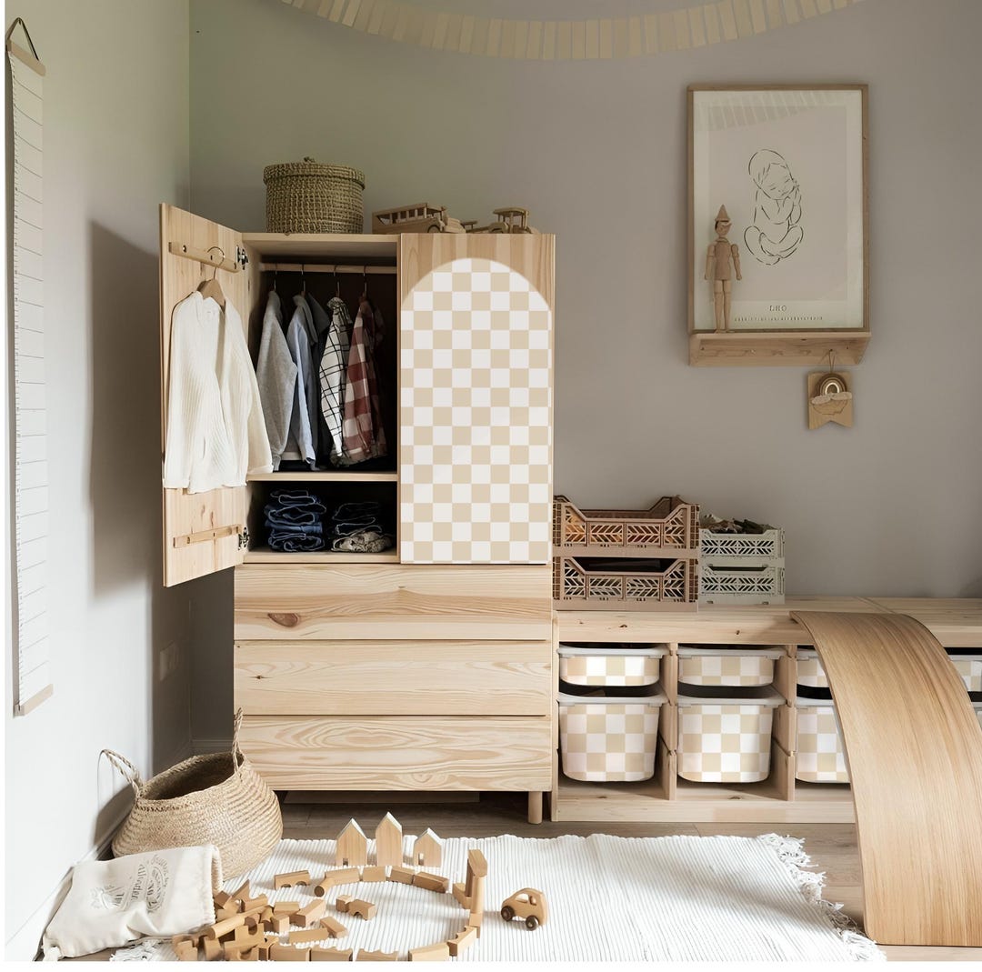 Checkers TROFAST Sticker Checkers IKEA TROFAST Vinyl Wraps Ikea Trofast ...