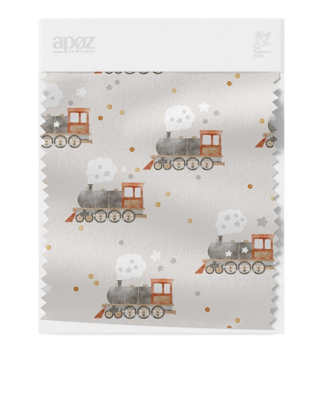 TRAIN Fabric Train Muslin Fabric Steam Train Fabric Choo-choo Fabric ...