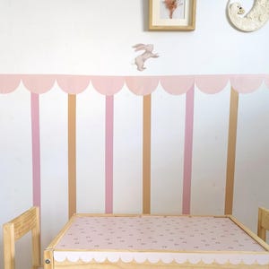 Scallop Wallpaper Scallop Peel and Stick Wallpaper Scallop Wall Decals ...