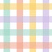 Cottagecore GINGHAM Handdrawn Gingham Fabric Gingham Pastel Color ...
