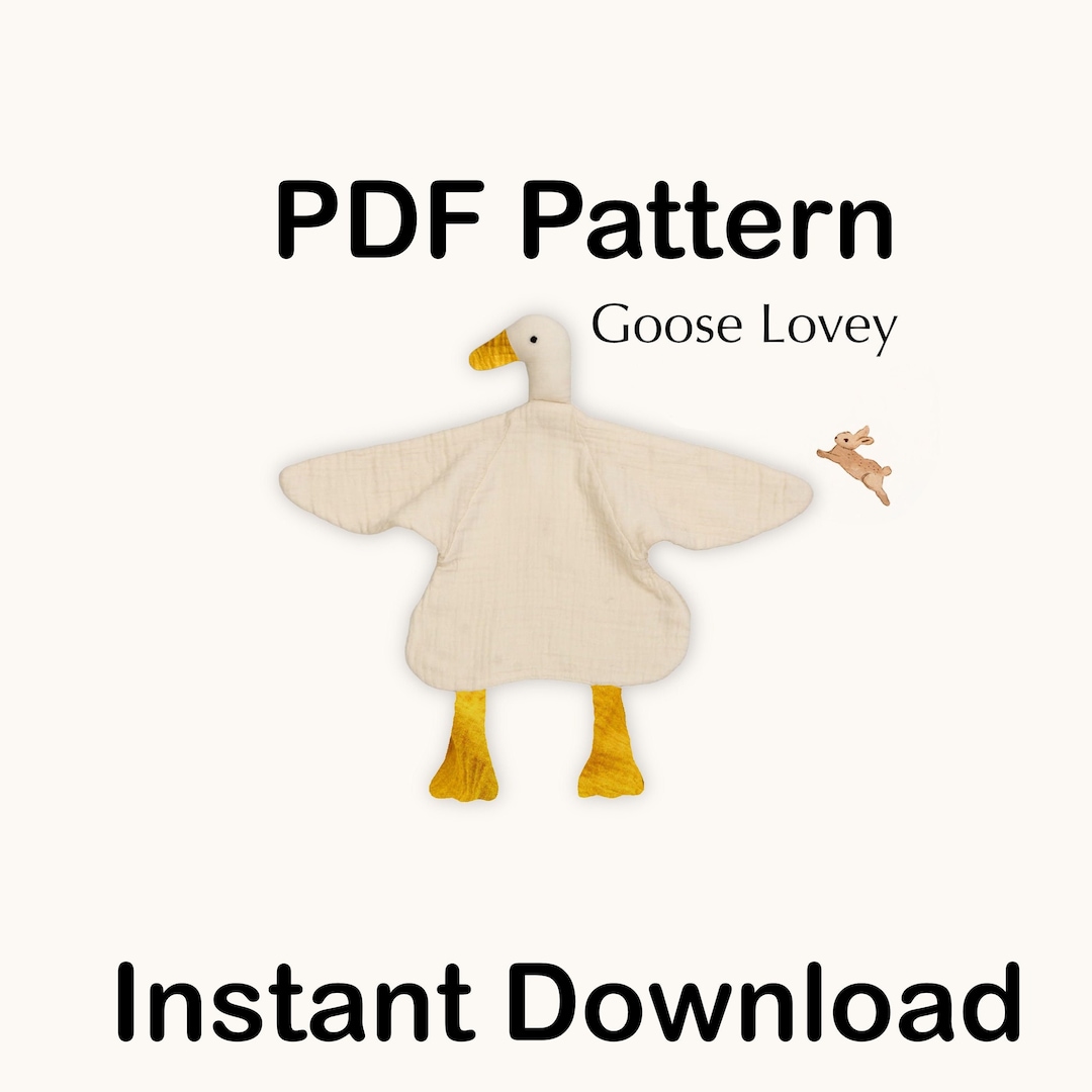 Goose Lovey Blanket Pattern Digital Goose Sewing Pattern Comfort ...