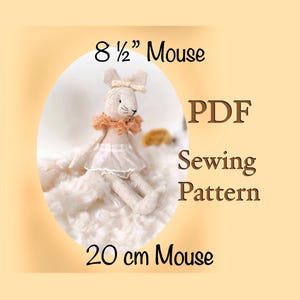 Mouse Sewing Pattern Mouse Dollmaking Tutorial With Photos Mouse Pattern Toy Sewing Pattern ...