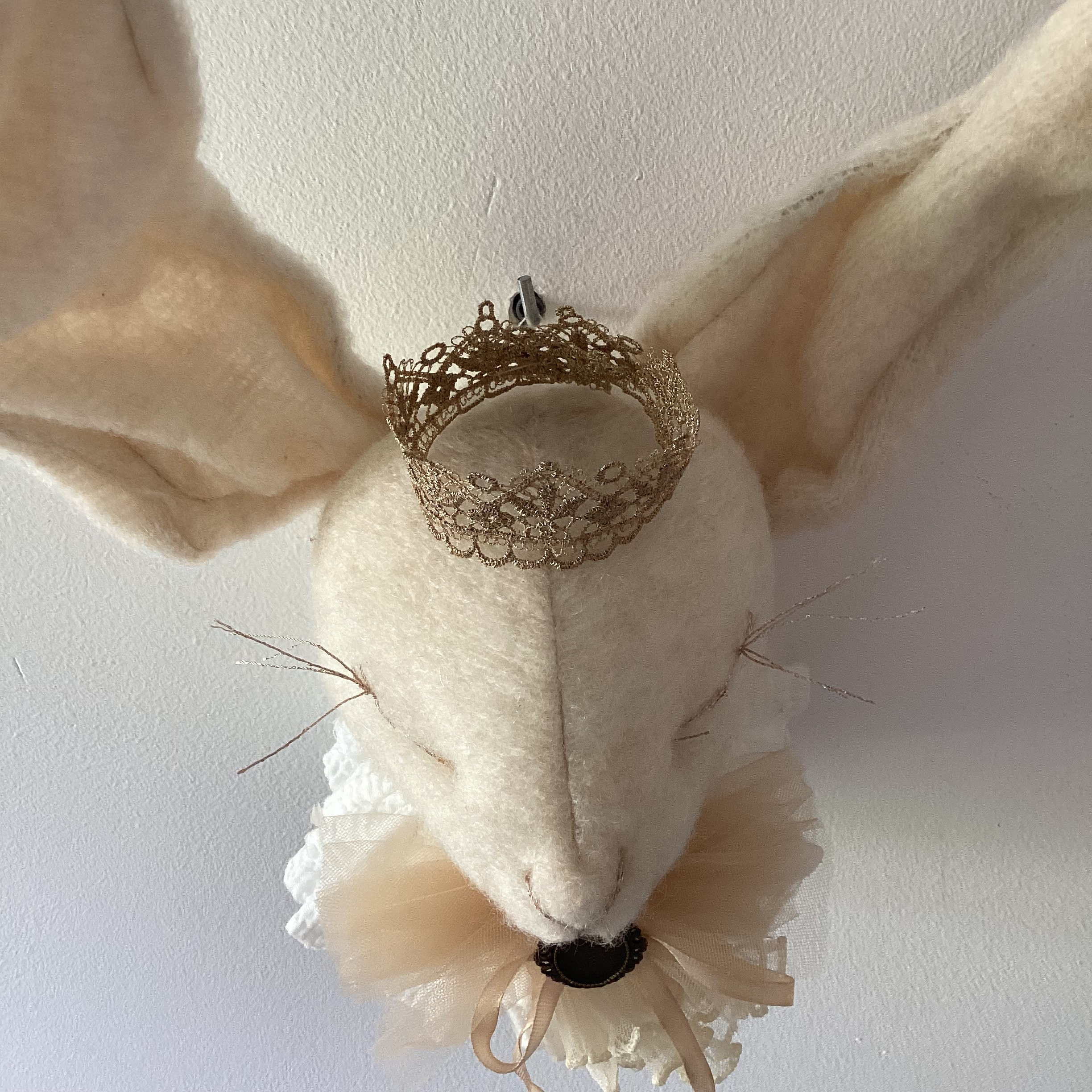 Rabbit Head Wall Mount Rabbit Wall Mount Rabbit Wall Decoration Plush ...