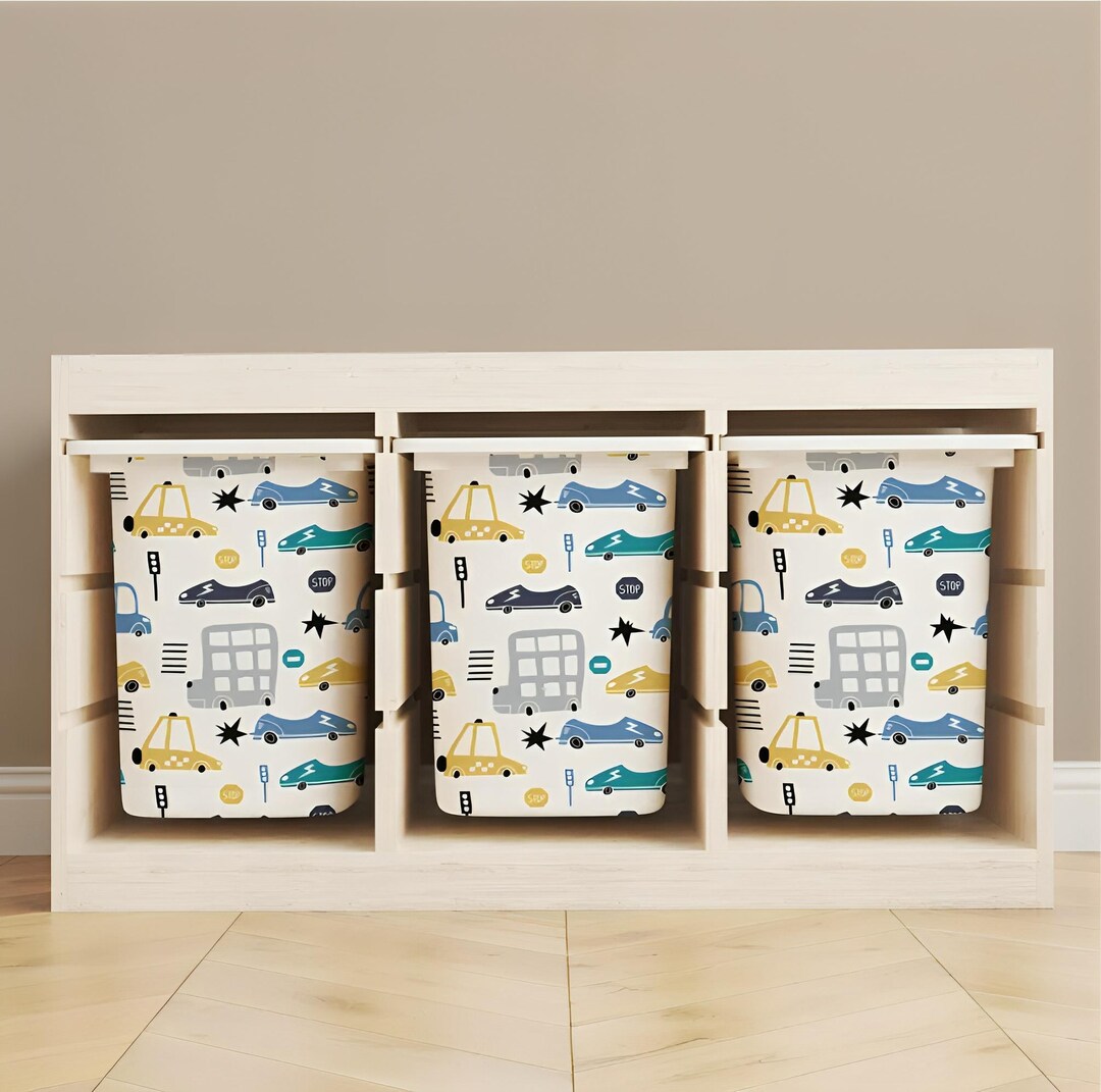 Cars TROFAST Sticker Cars TROFAST Bin Wraps Cars Trofast Sticker Boy ...