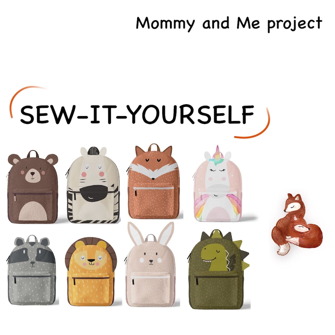 CUTE KIDS BACKPACK Animal Backpack Sew It Yourself Backpack Sewing ...