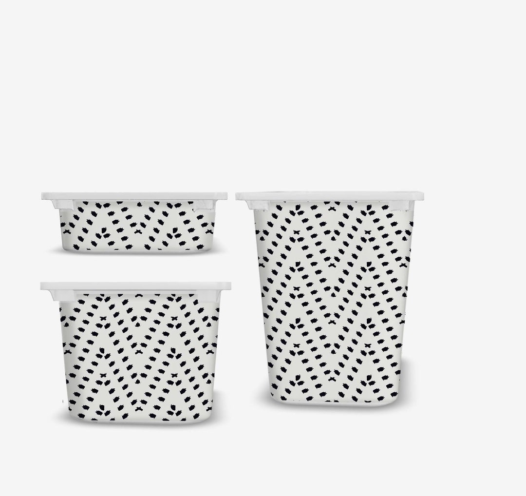 Cute Boho Trofast Tubs Decals Black White IKEA Trofast Stickers ...