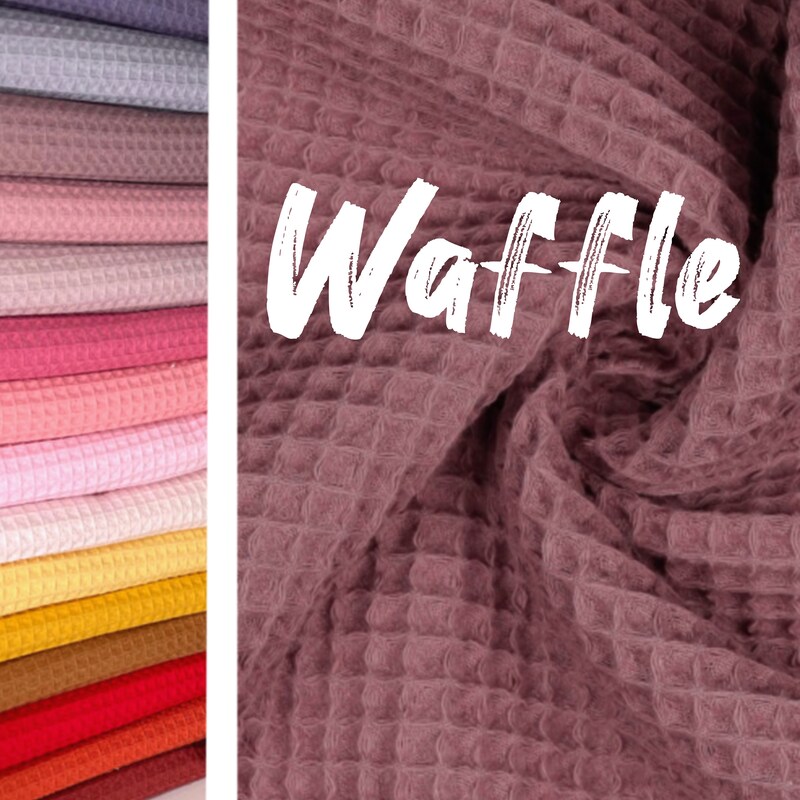 Waffle Linen Fabric - Etsy