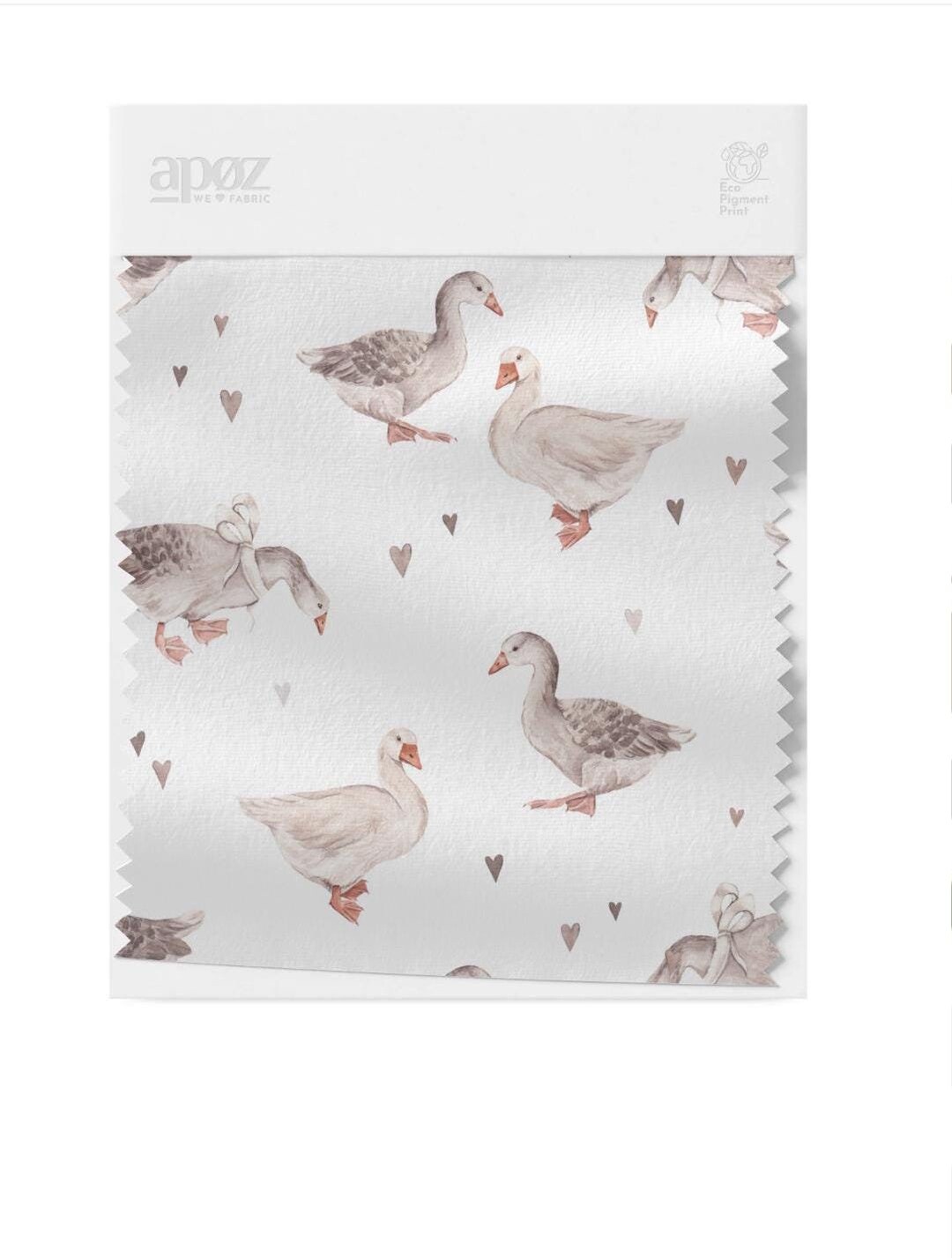 GEESE WHITE Fabric Goose Fabric Goose Muslin Fabric Double Gauze Geese ...