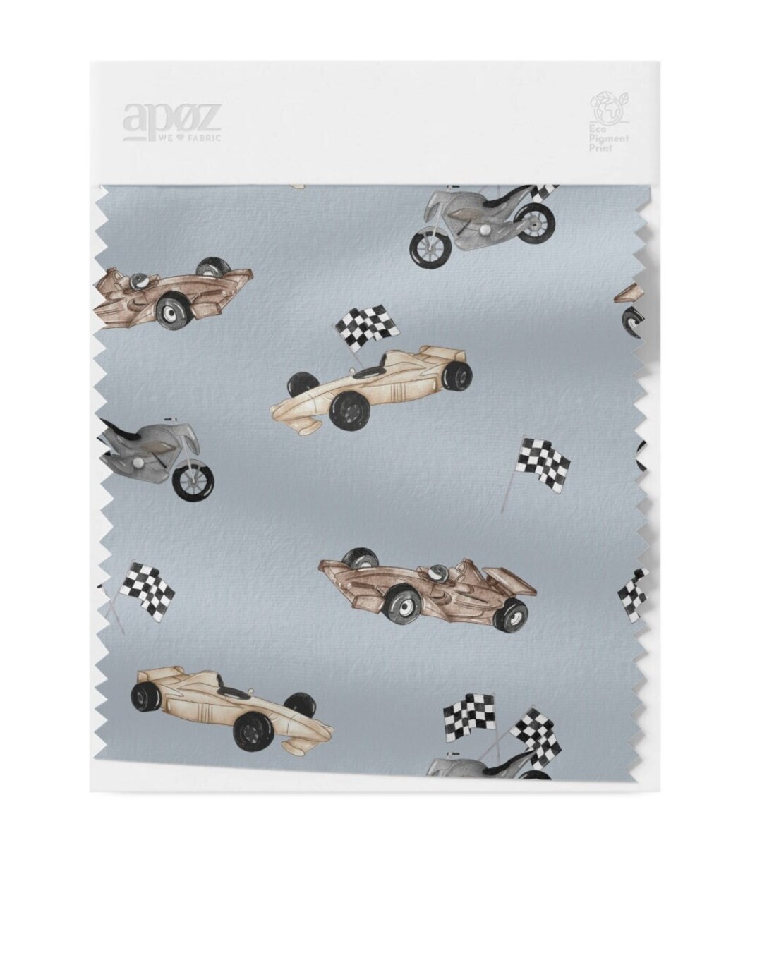 RETRO RACING CARS Fabric Boy Fabric Racing Cars Fabric Cars Cotton Rib ...