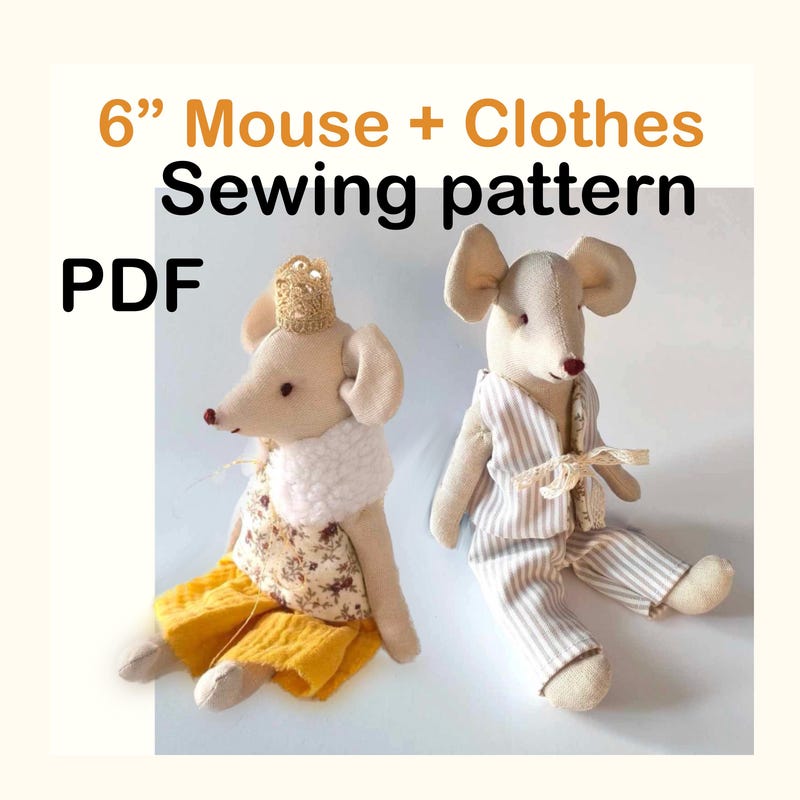 Stuffed Mouse - Etsy