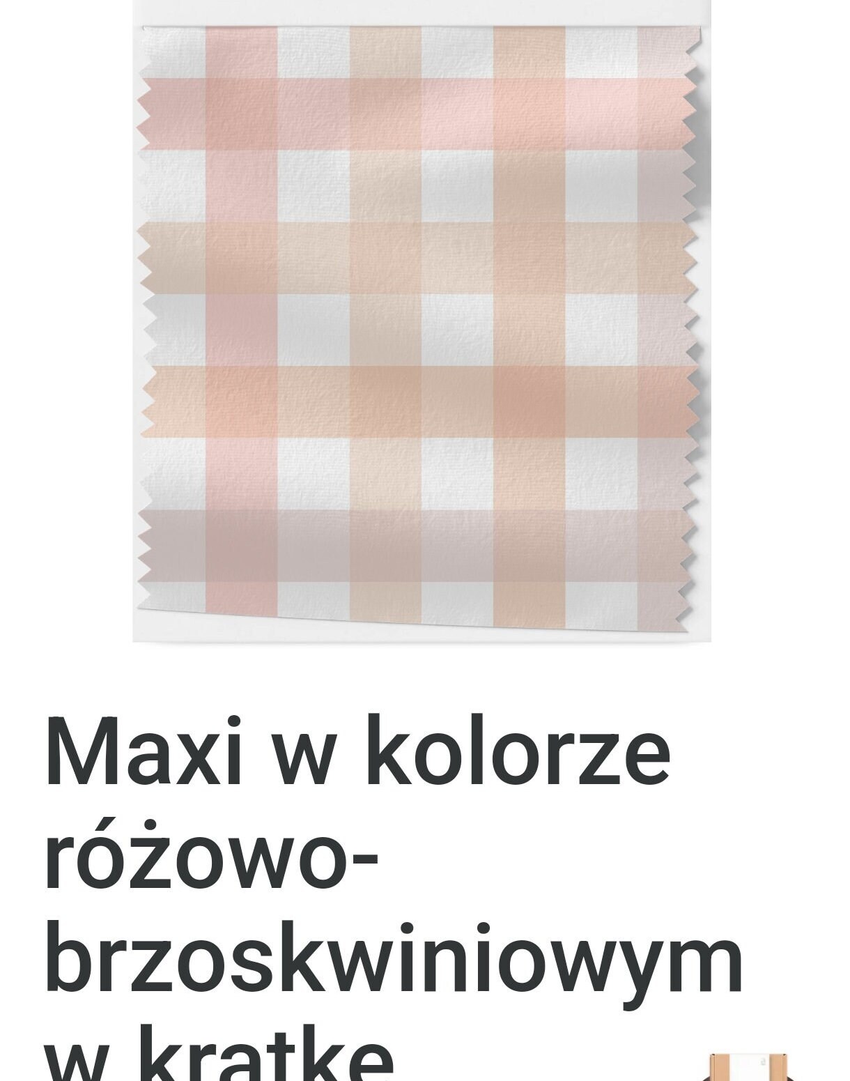 BIG BLUSH PEACH Gingham Handdrawn Gingham Fabric Gingham Pastel Color ...