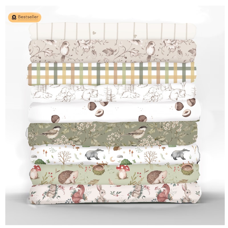 Woodland Fabric - Etsy