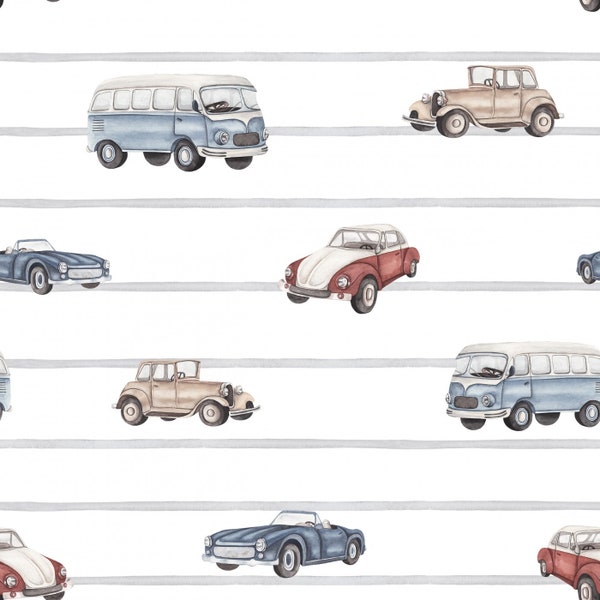 Vintage Car Fabric - Etsy