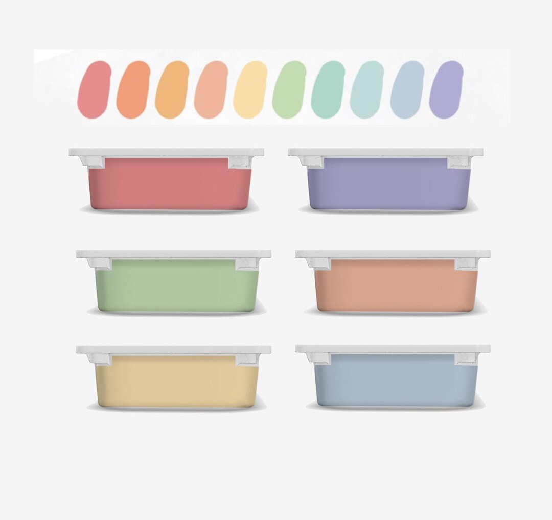 Pastel Colors TROFAST Sticker IKEA TROFAST Vinyl Wraps Ikea Trofast ...
