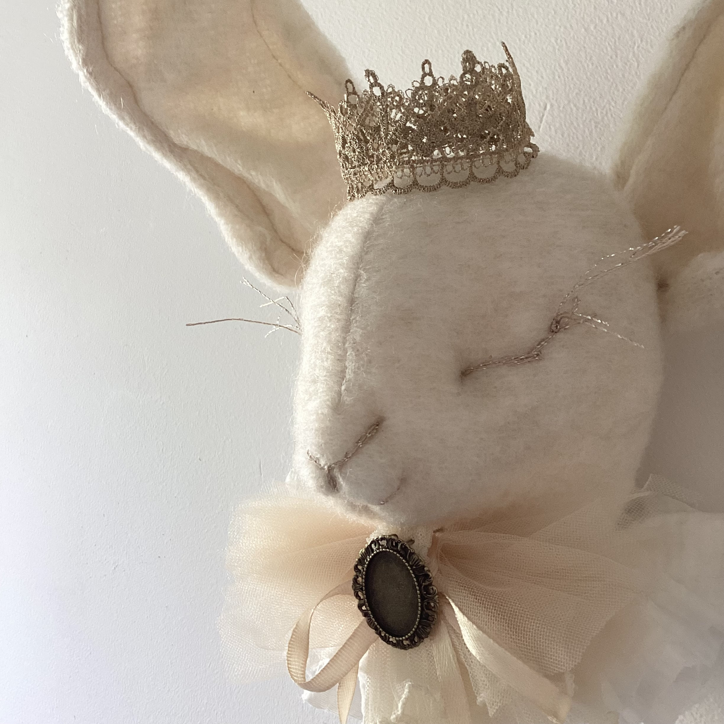 Rabbit Head Wall Mount Rabbit Wall Mount Rabbit Wall Decoration Plush ...