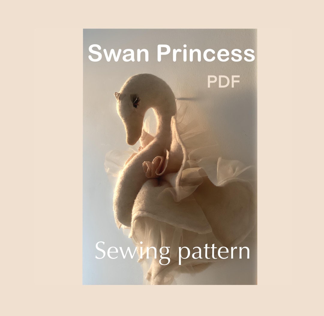 Swan Princess Pattern Digital Swan Sewing Pattern Swan Trophy Sewing ...