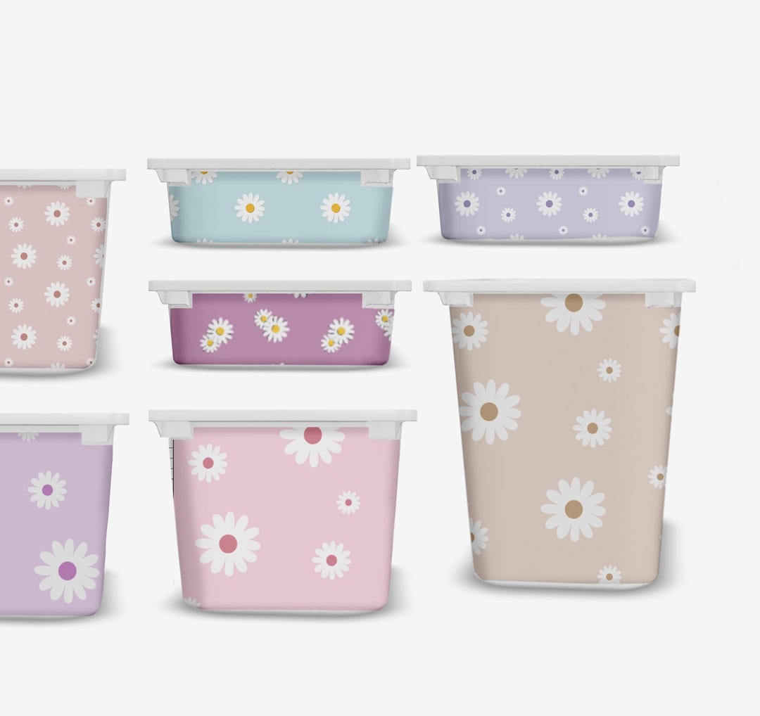 TROFAST Sticker Floral Pastel Shade TROFAST Daisy Vinyl Wraps Ikea ...