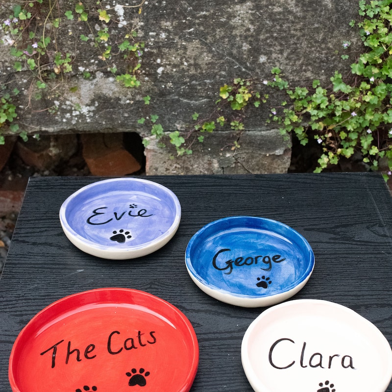 Ceramic Cat Bowl - Etsy UK