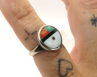 Vintage Zuni Sun Face Ring - Etsy