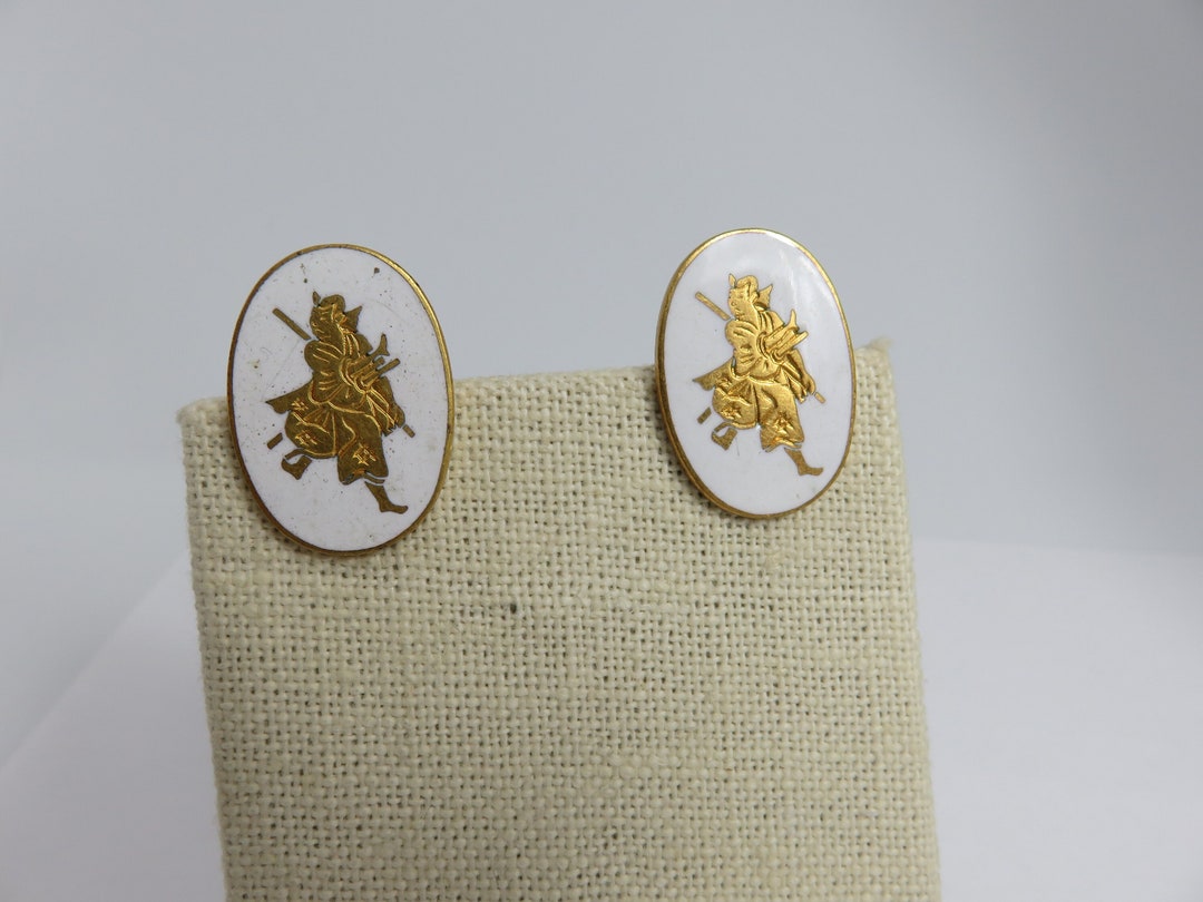 Vintage Japanese Crew on Samurai Earrings - Etsy