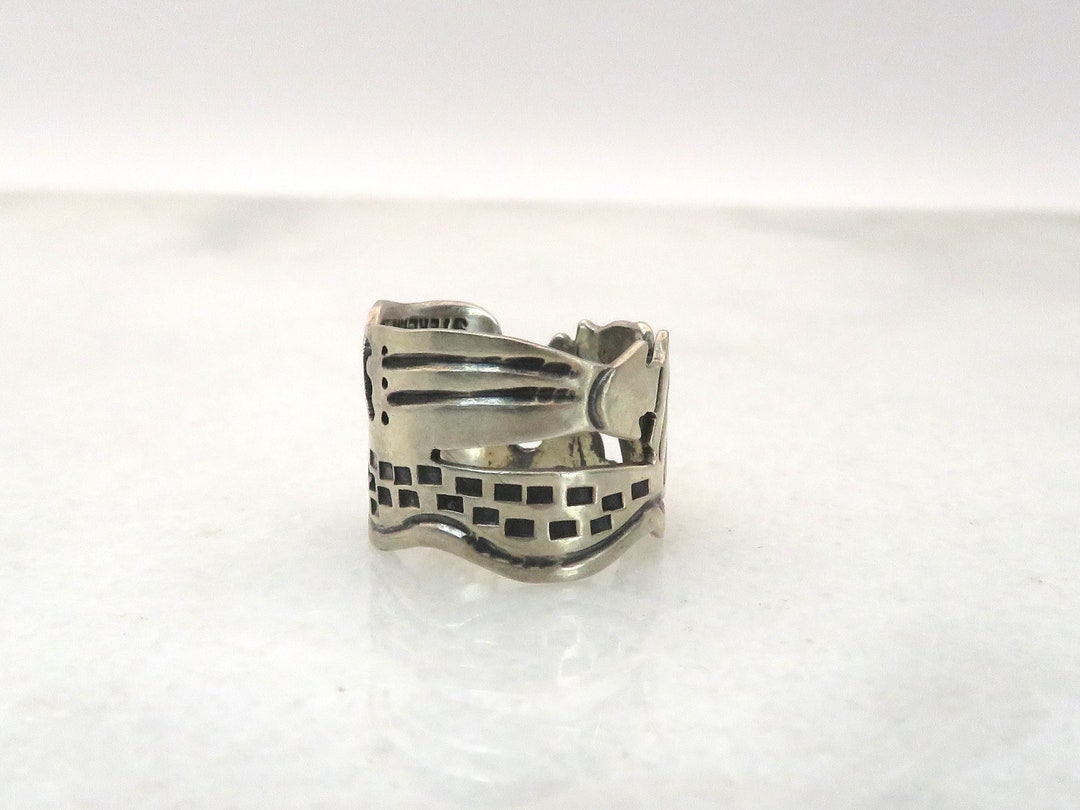 Vintage Sterling Silver Native Mexican Storyteller Band Ring - Etsy