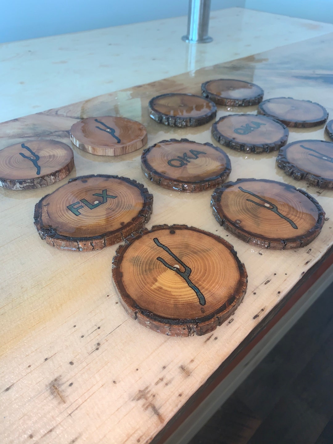 Live Edge Wood Coasters - Etsy