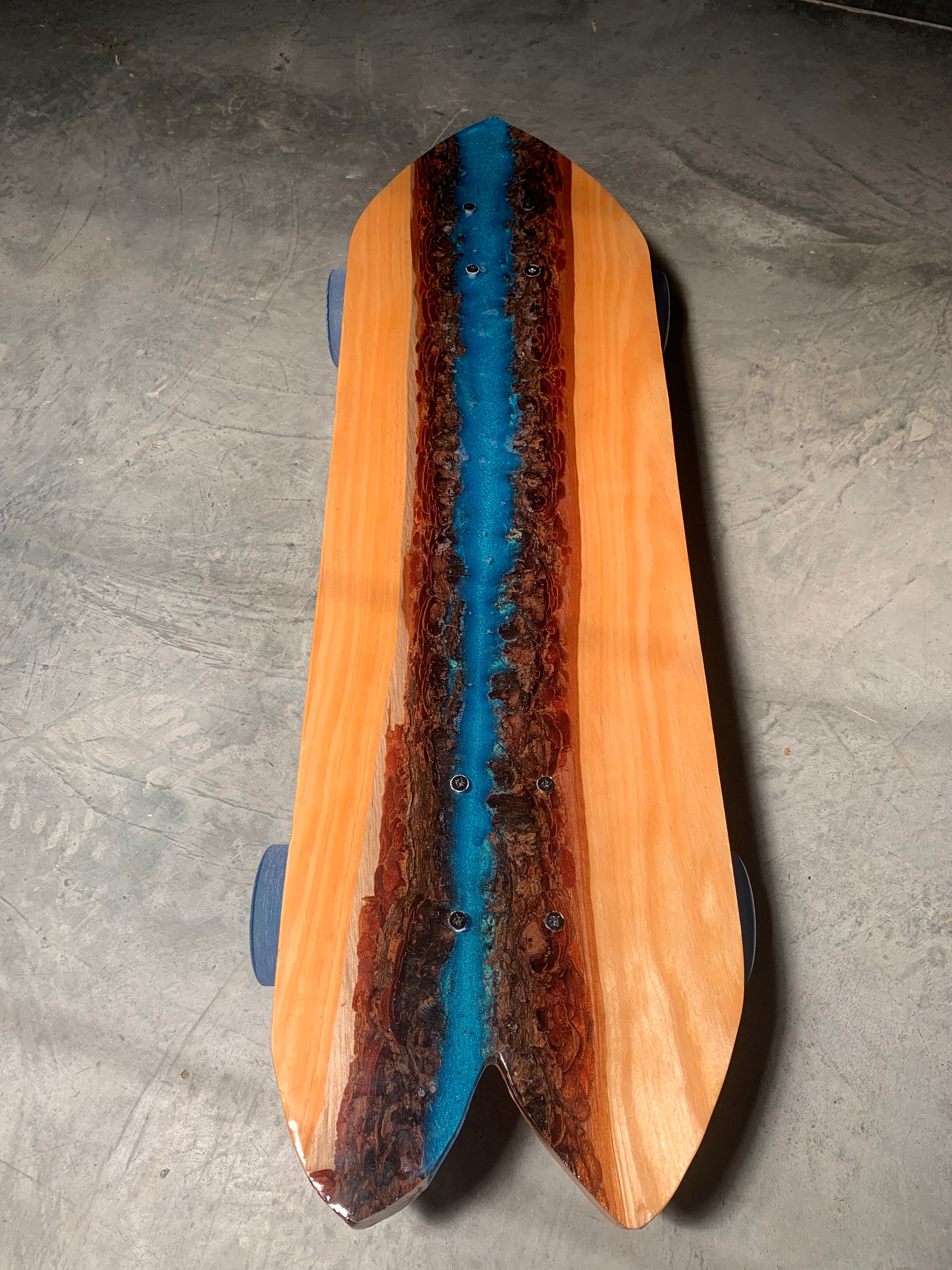 Custom Pine Wood Epoxy River Longboard - Etsy UK