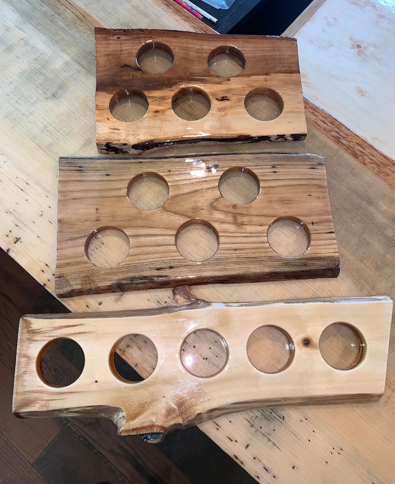Live Edge Wood Beer/wine Tasting Boards - Etsy