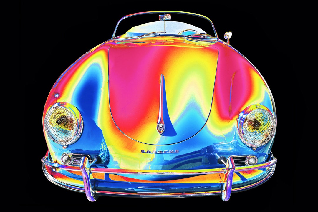 Car-toons #871 1957 Porsche Speedster - Etsy Österreich