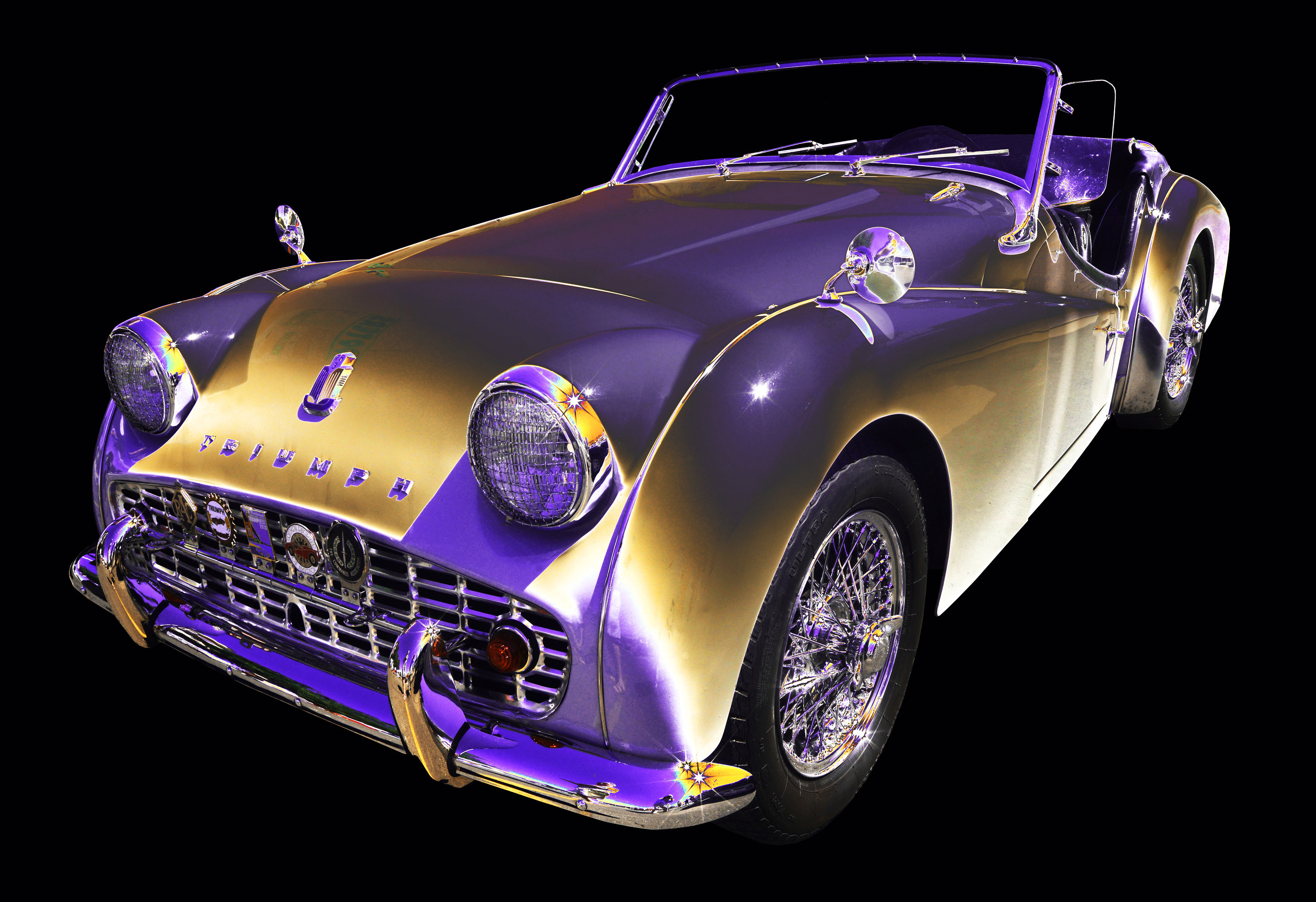 Car-toons #819 1959 Triumph TR3 - Etsy