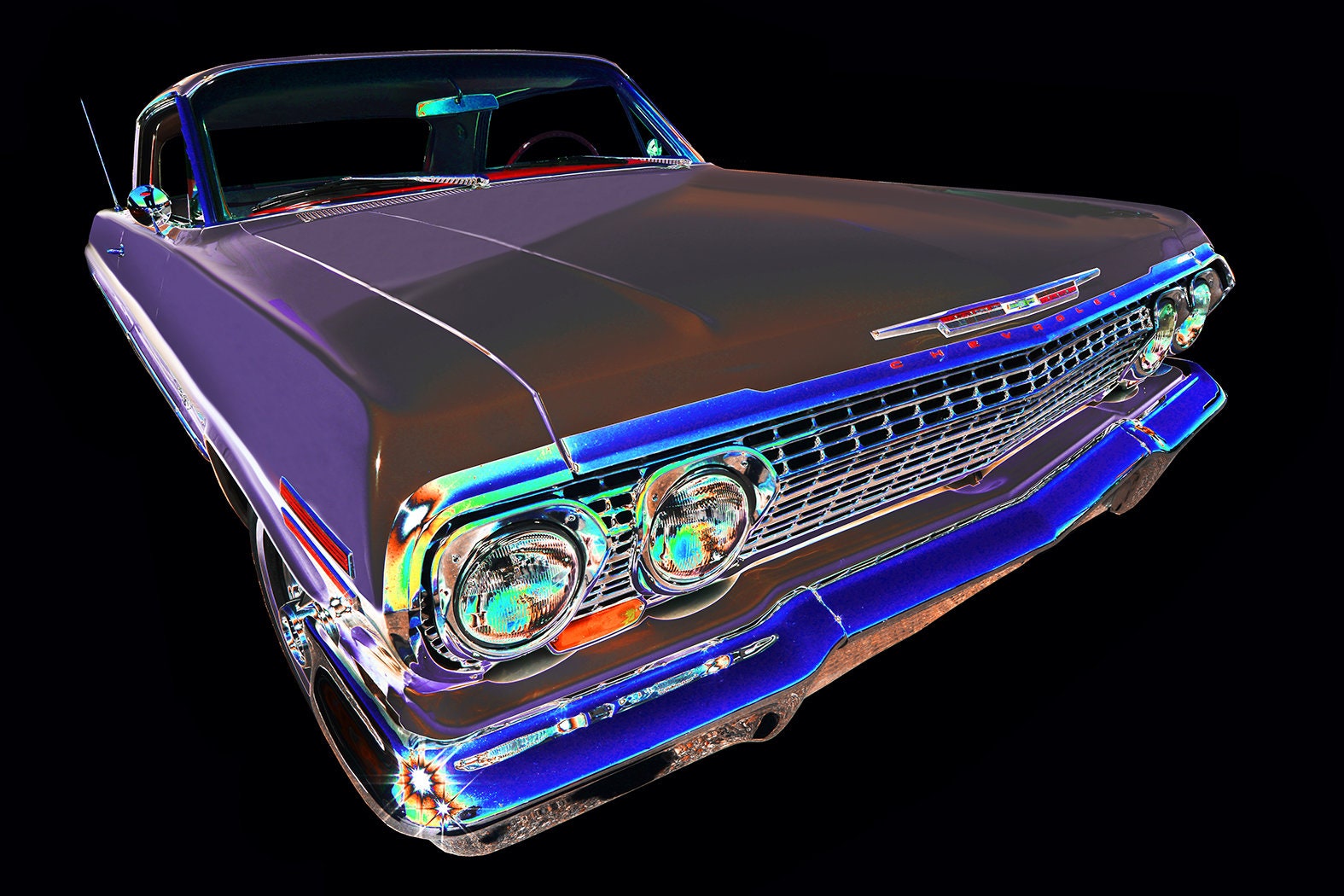 Car-toons #1876 1963 Chevy Impala - Etsy