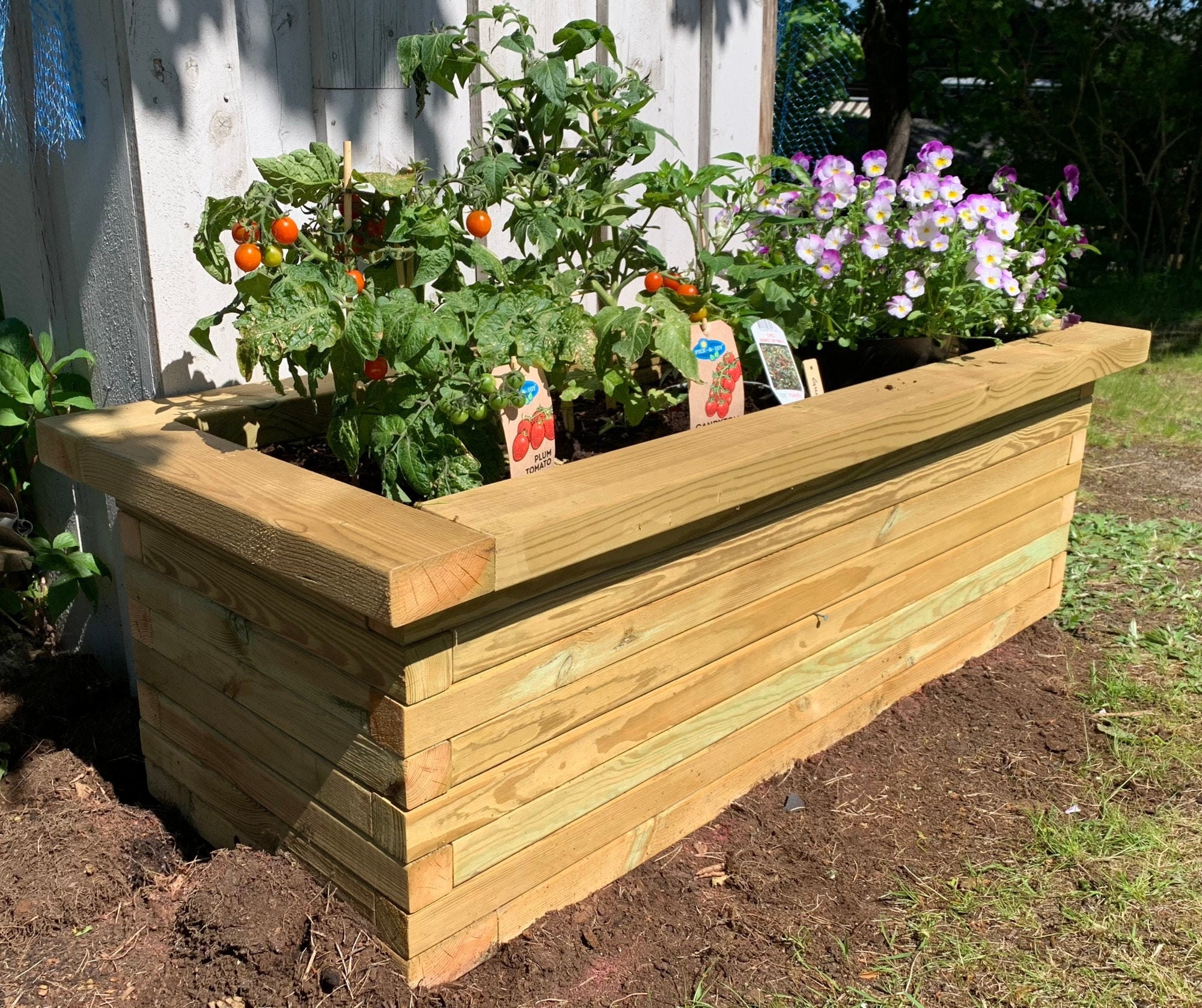 Rectangular Garden Planter Box Step by Step Plans 2ft by 4ft Size Downloadable PDF Plans Etsy
