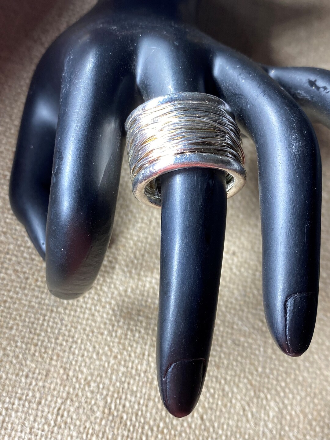 Sterling Silver Wire Wrap Around Band Ring Size 8-1/2 - Etsy