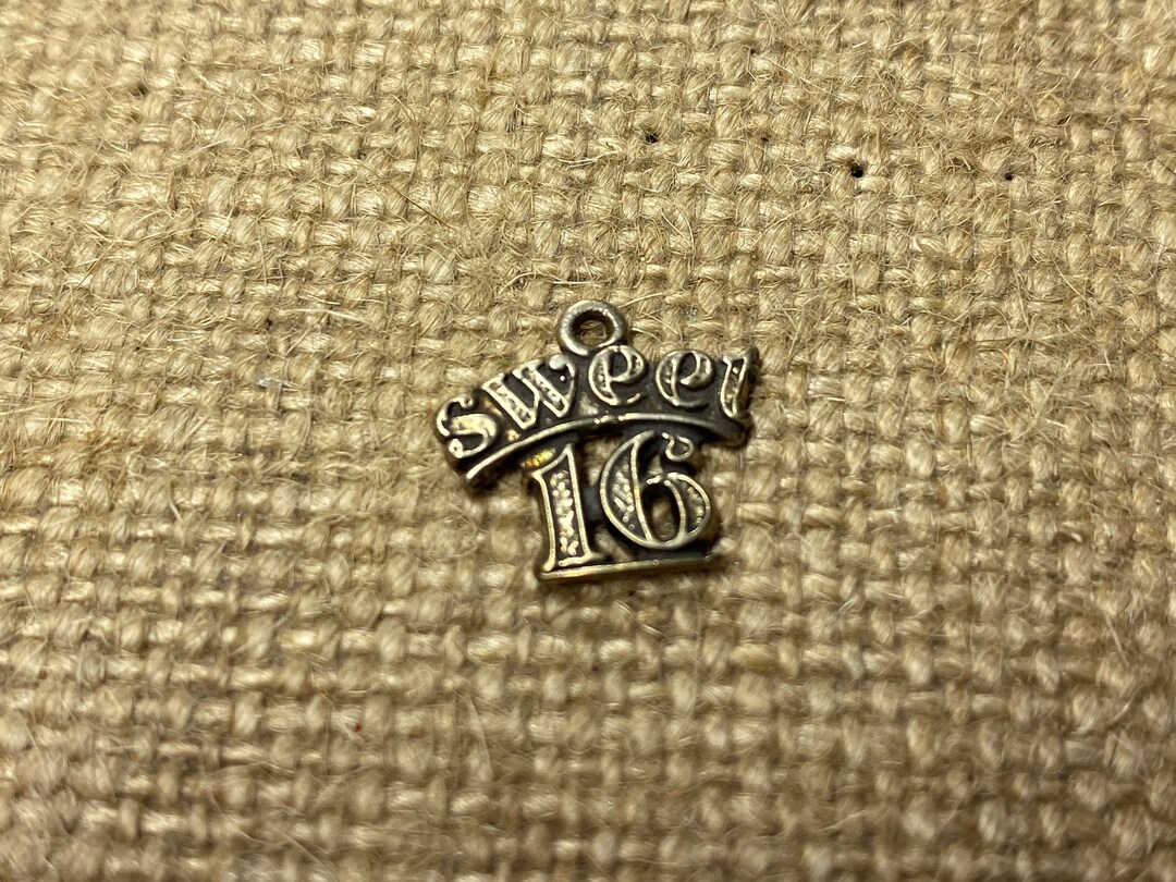 Sunwest Sterling Silver Sweet 16 Charm/pendant - Etsy