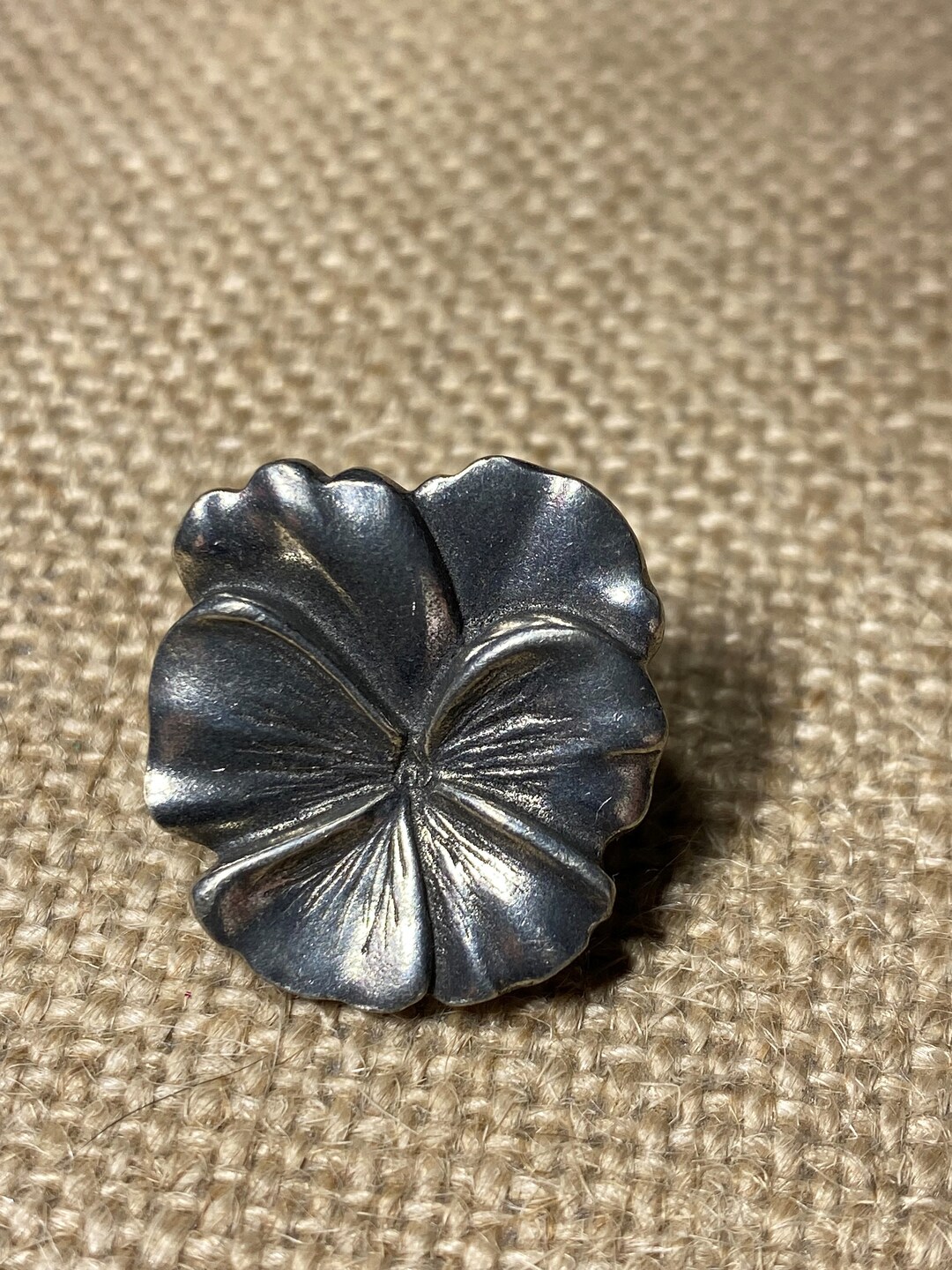 Danforth Pewter Silver Tone Pansy Flower Pin - Etsy