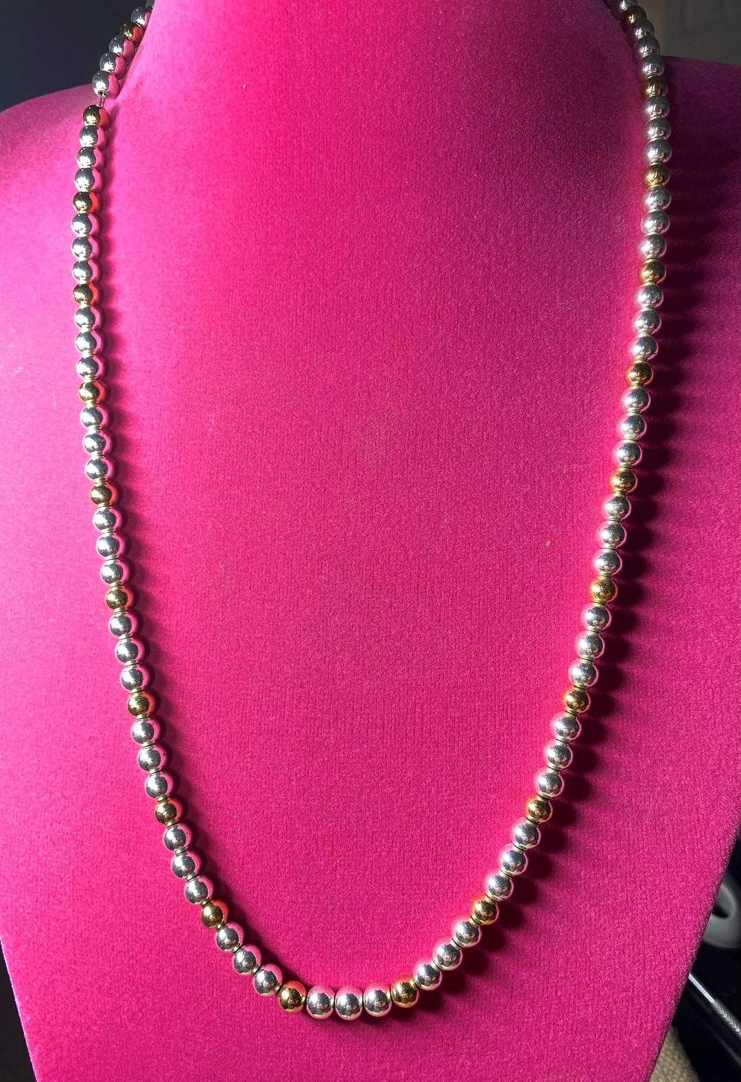 Napier Two Tone Beaded Necklace - Etsy