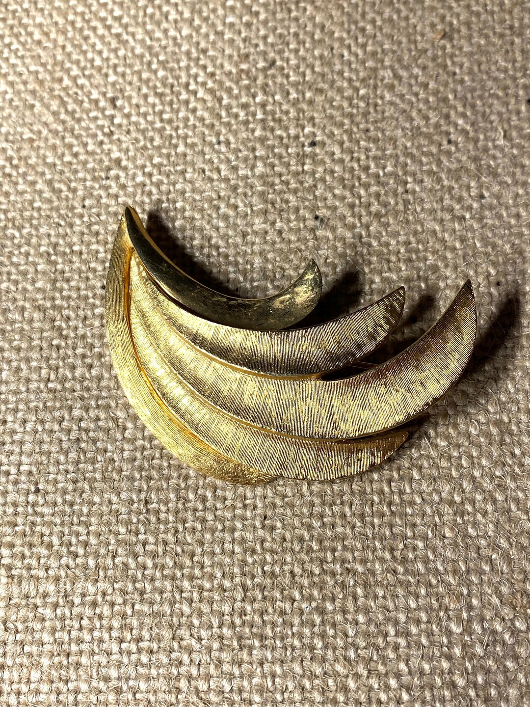 PIM Signed Gold Tone Brooch - Etsy